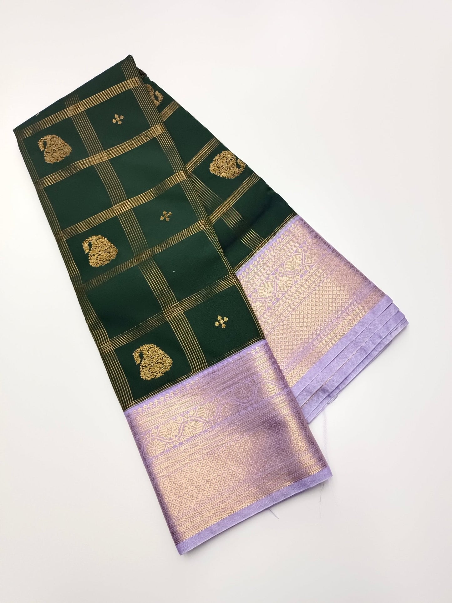 KANCHIPURAM SEMI SILK SAREE – B S CHANNABASAPPA & SONS