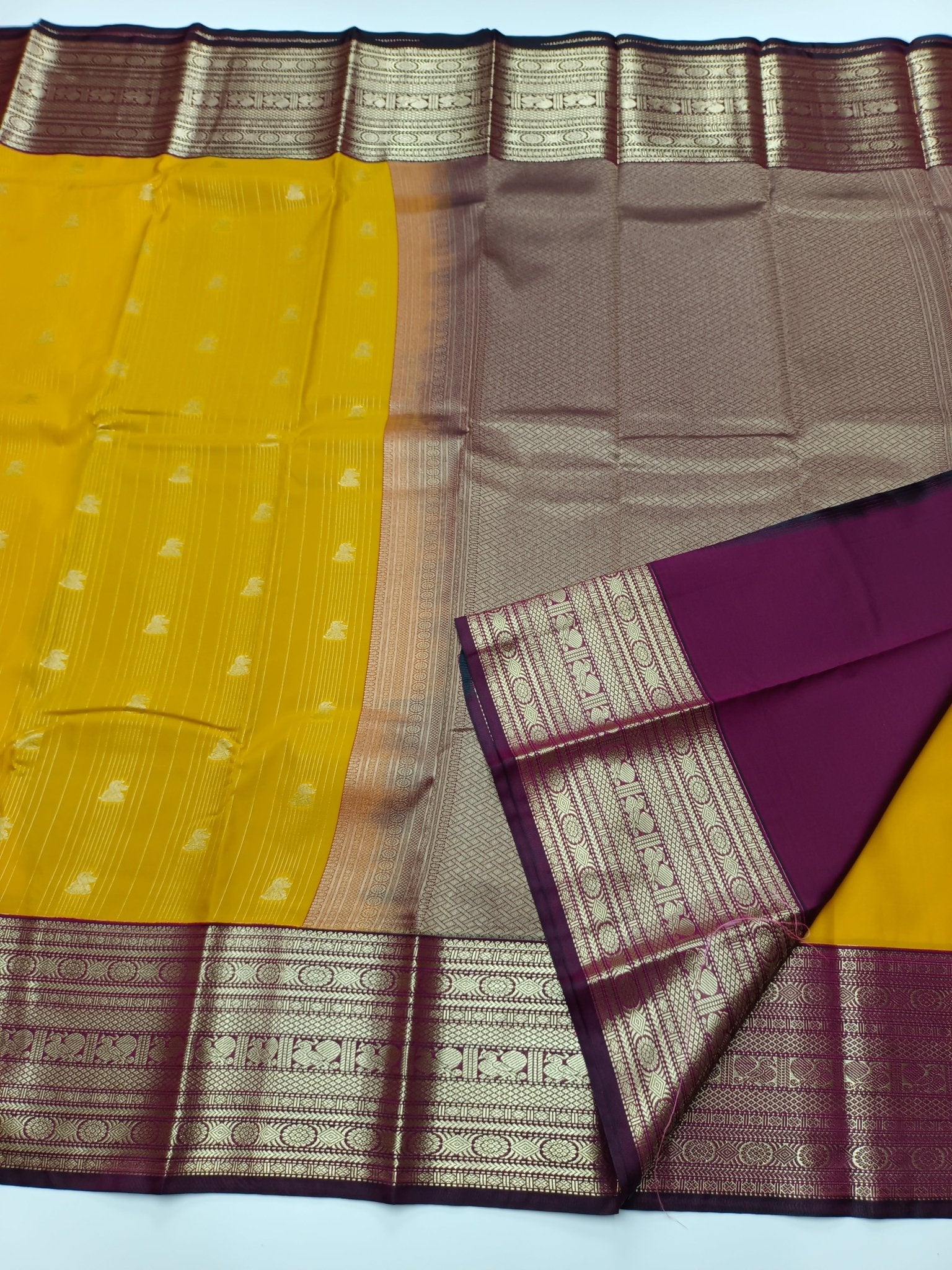 KANCHIPURAM SEMI SILK SAREE – B S CHANNABASAPPA & SONS